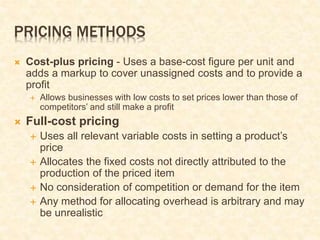 Pricing and Distributions -Marketing Management | PPTX