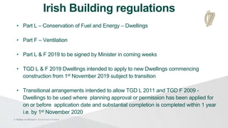 Changes to Irish regulations and inspection of ventilation systems | PPTX