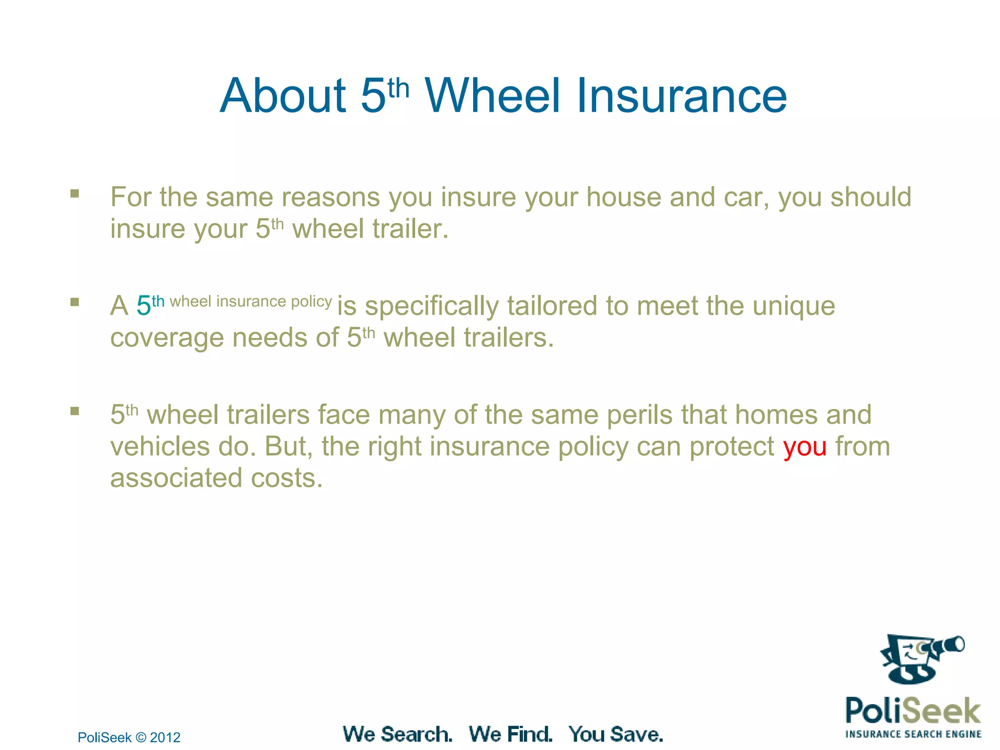 5th Wheel Insurance | PPT