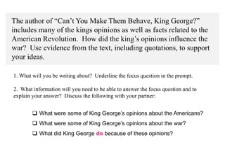 5th writing: Journeys Lesson 12 | PPT