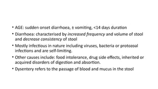 5th Year Diarrhea in Paediatric Population | PDF