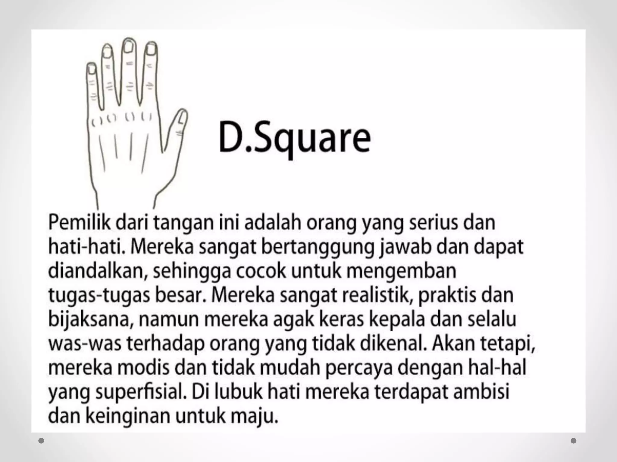 5 Tipe Kepribadian Berdasarkan Bentuk Tangan | PPTX