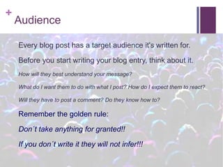 5 Tips to improve your blog entries. | PPT