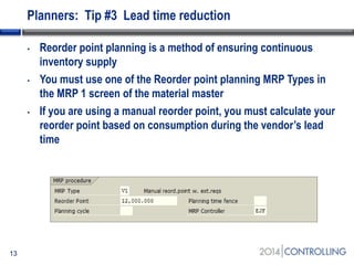 5 tips for sap material master buyer and planner functions | PPTX ...