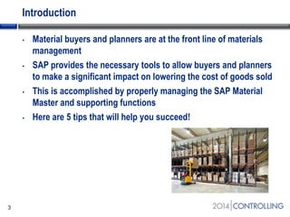 5 tips for sap material master buyer and planner functions | PPTX ...