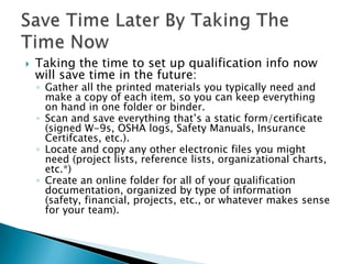 5 tips for simple contractor qualification | PPTX