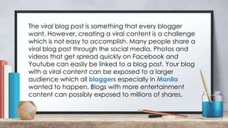 5 tips for writing a viral blog post | PPT