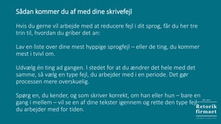 5 tips til at skrive korrekt | PPTX