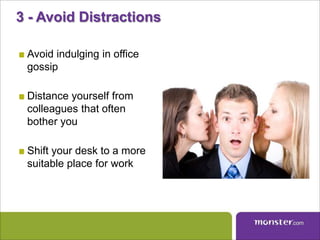5 tips to avoid time wasting at work