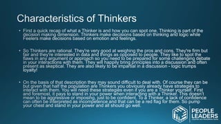 5 tips to effectively influence ‘thinkers’ | PPT