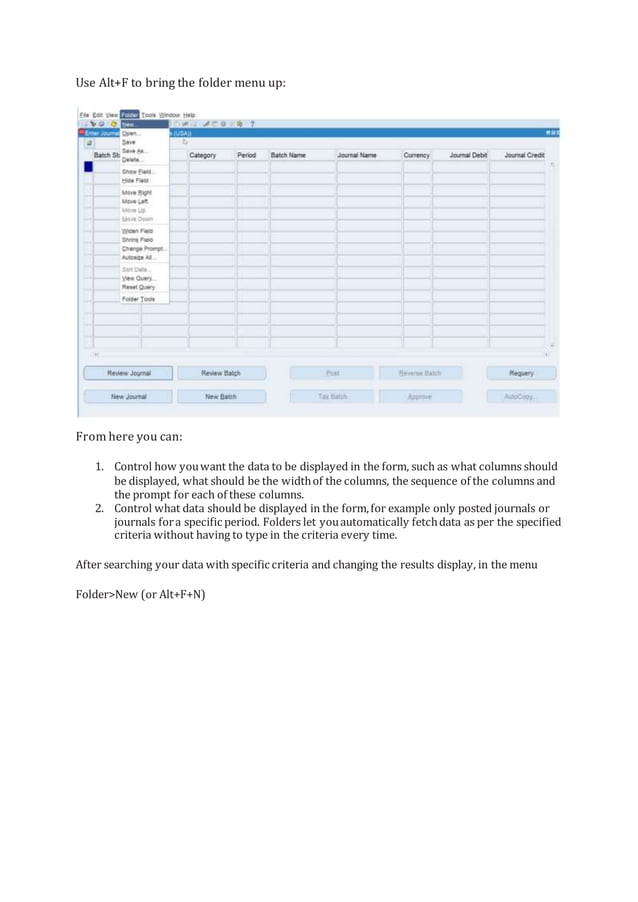5 tips to improve ebs navigation | DOCX | Operating Systems | Computer ...