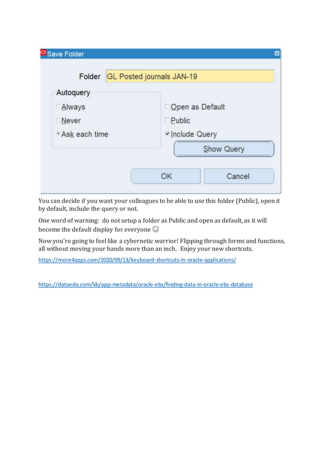 5 tips to improve ebs navigation | DOCX | Operating Systems | Computer ...