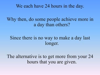 5 tips to maximise your personal productivity | PPTX