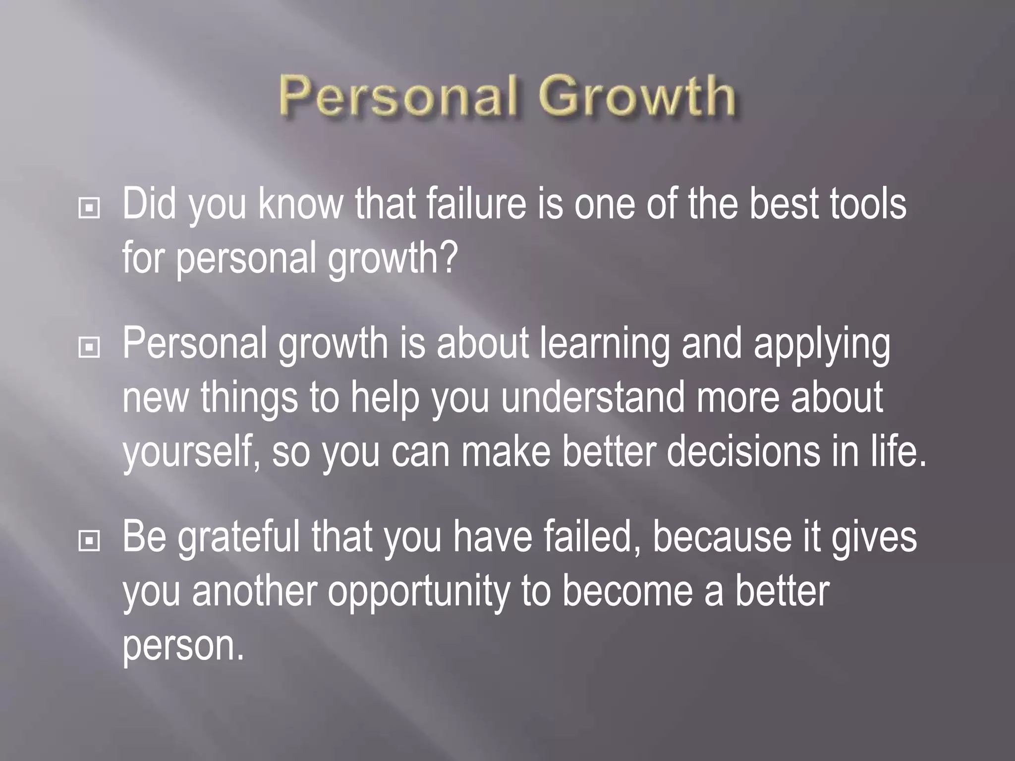 5 tips to overcome failure | PPTX