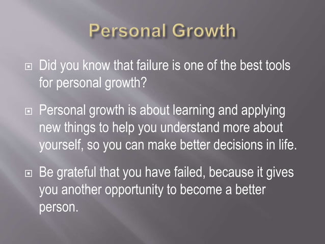 5 tips to overcome failure | PPTX