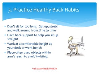 5 tips to prevent back pain | PPT
