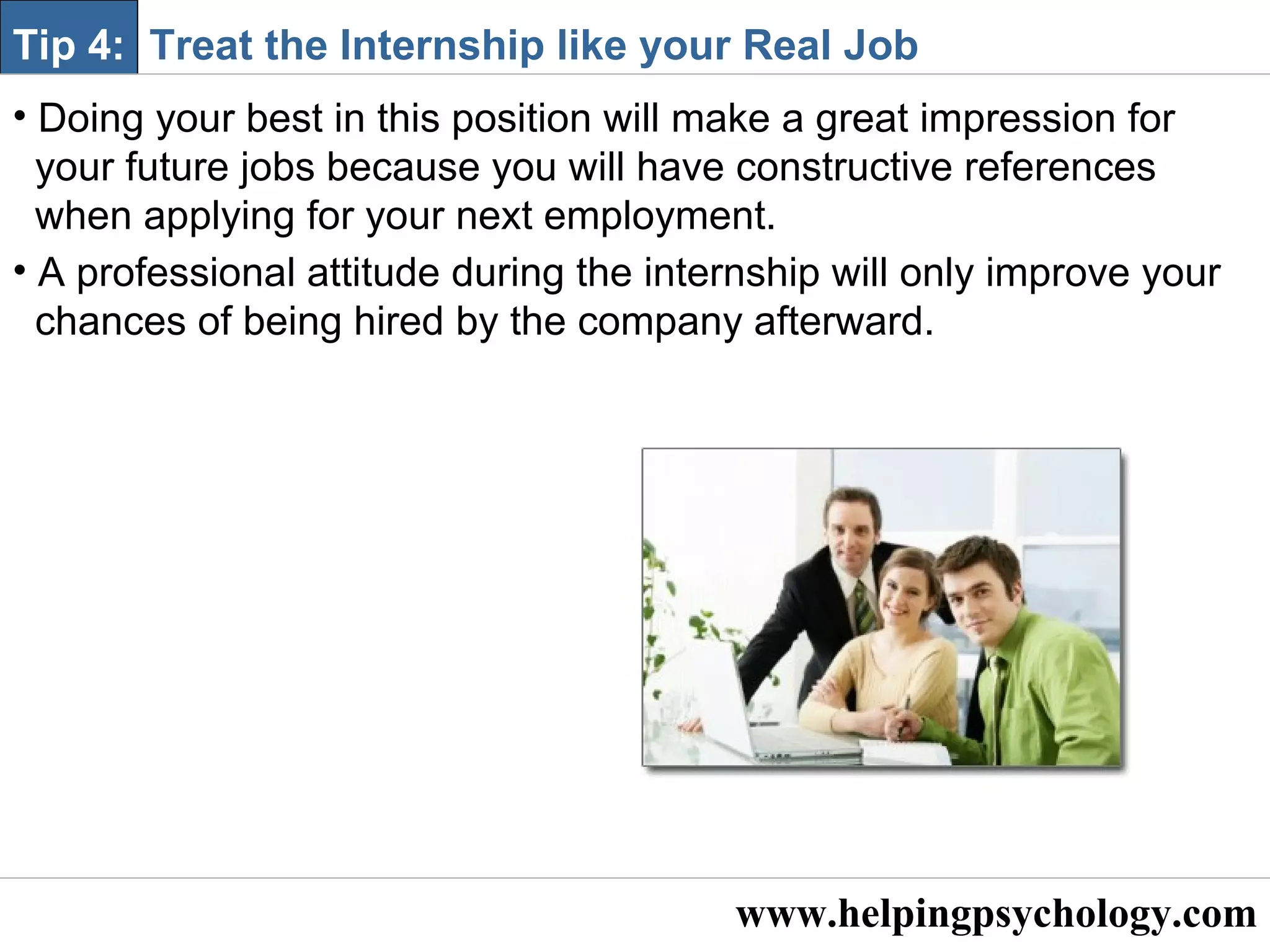 5 Tips to Rock Your Psychology Internship | PPT