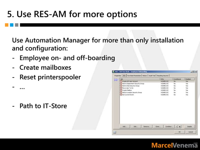5 tips using RES Automation Manager | PPT