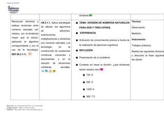 PLANIFICACION DE MATEMATICAS DE 5TO AÑO BÁSICO | DOCX