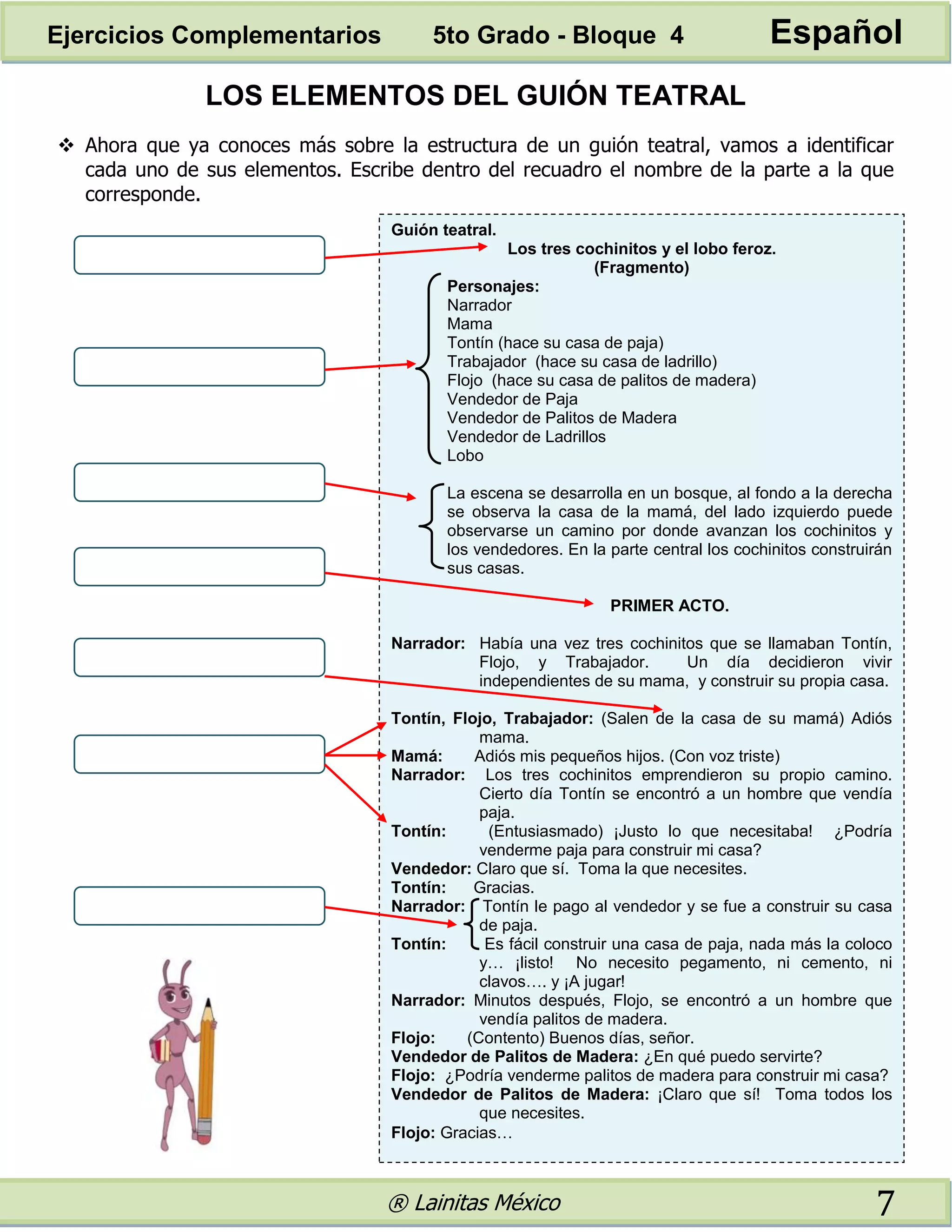 5to grado bloque 4 - ejercicios complementarios | PDF | Theater | Fine Art