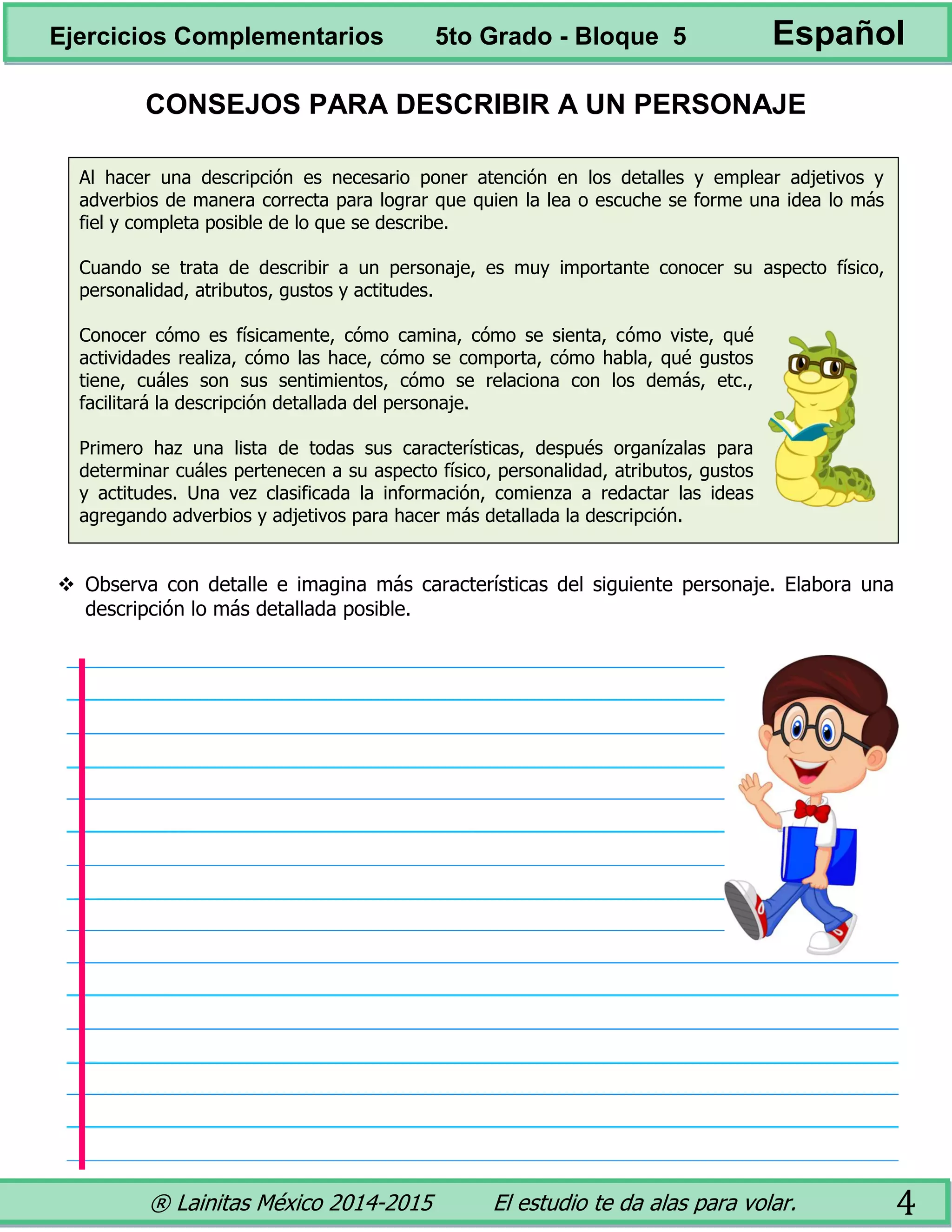 5to grado bloque 5 - ejercicios complementarios | PDF