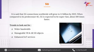 5 Top Mobile App Development Trends of 2021 | Force Bolt | PPT