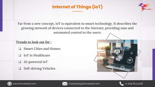 5 Top Mobile App Development Trends of 2021 | Force Bolt | PPT