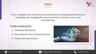 5 Top Mobile App Development Trends of 2021 | Force Bolt | PPT