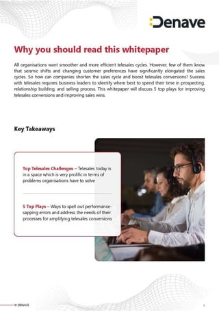 5 Top Plays For Improving Telesales Performance | PDF