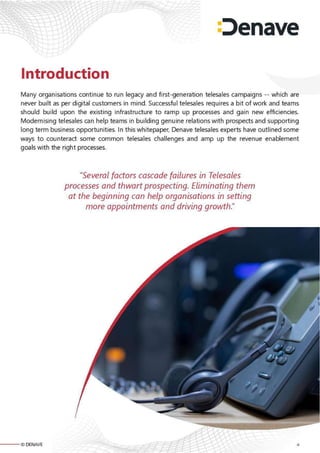 5 Top Plays For Improving Telesales Performance | PDF