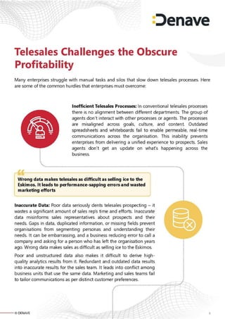 5 Top Plays For Improving Telesales Performance | PDF