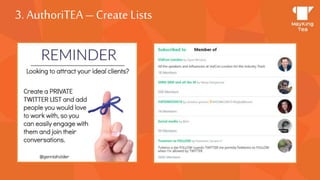 5 top tips on how to do twitter effecTEAvely | PPT