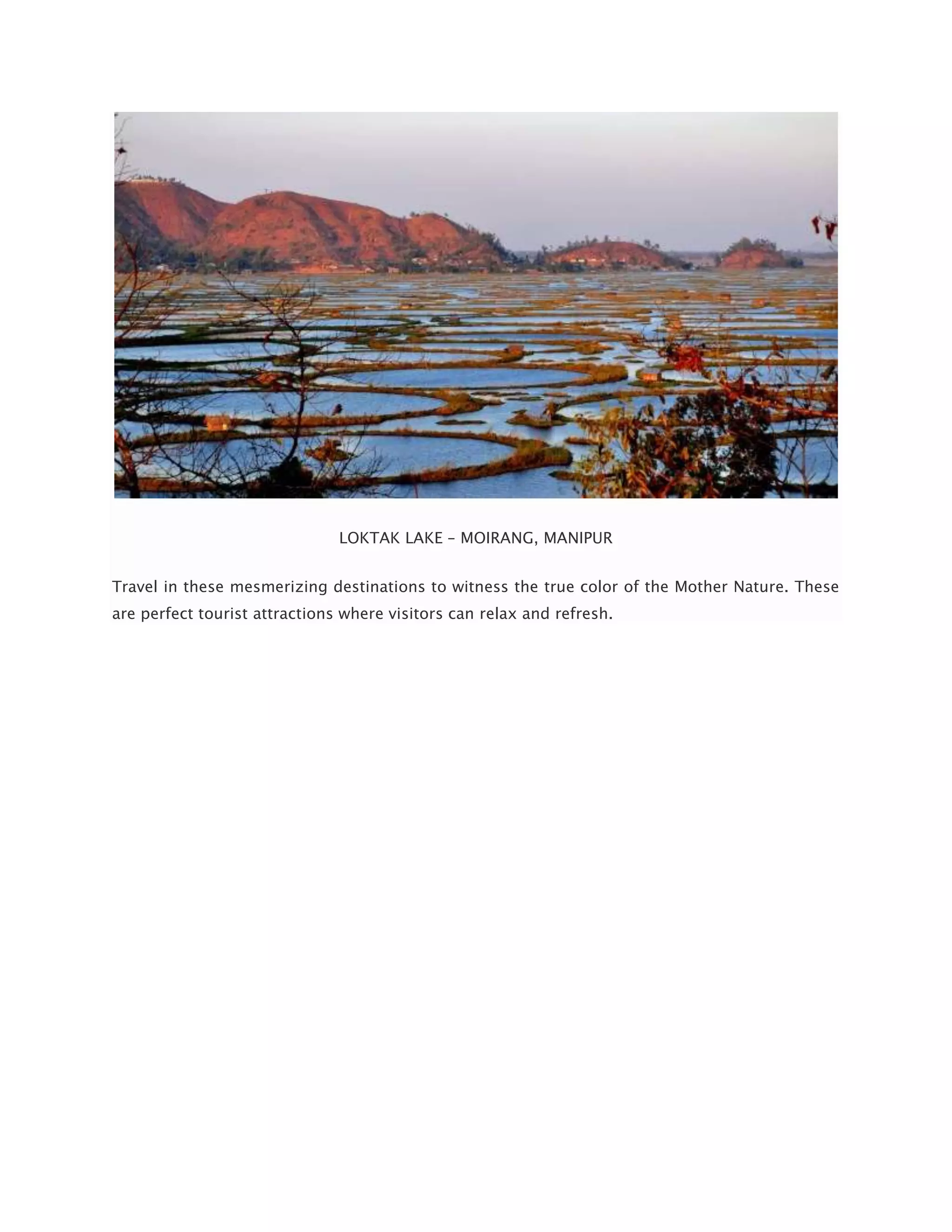 5 TOP TOURIST ATTRACTIONS IN MANIPUR, INDIA | DOCX