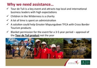 Tour de Tuli conservation and tourism Susan Snyman | PDF