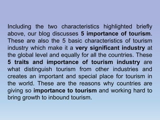 5 tourism importance | PPTX