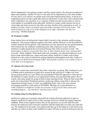 5 Traits of Ineffective Leadership | PDF