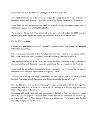 transistor | PDF | Computer Peripherals | Computing