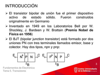 5_Transistores.pptx teoria de los transistores | PPTX