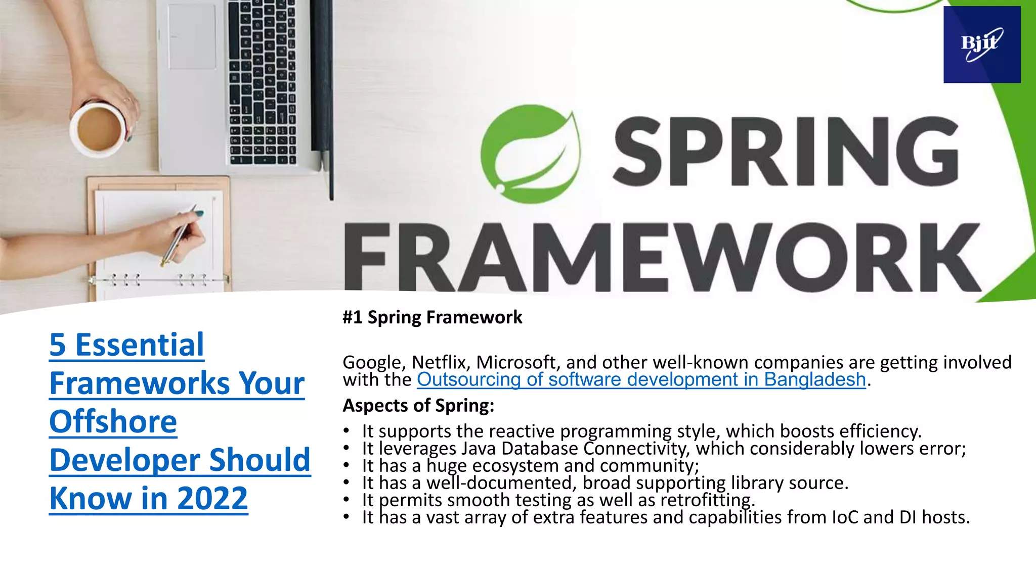 5 Treding Java Frameworks Offshore Developers Should About | PPT