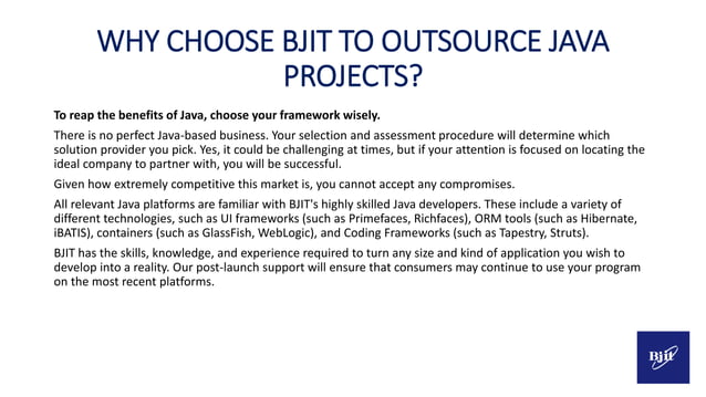 5 Treding Java Frameworks Offshore Developers Should About | PPT