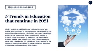 5 Trends in Education that continue in 2021 | PDF