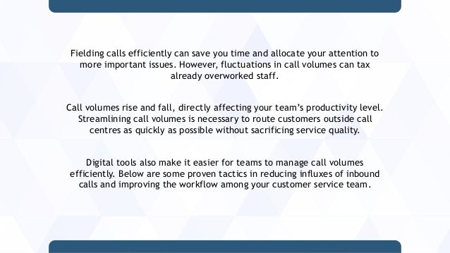 5 Tricks to Streamlining Call Volumes.ppt