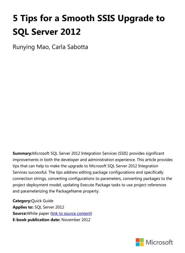 5 tsssisu sql_server_2012 | PDF | Databases | Computer Software and Applications