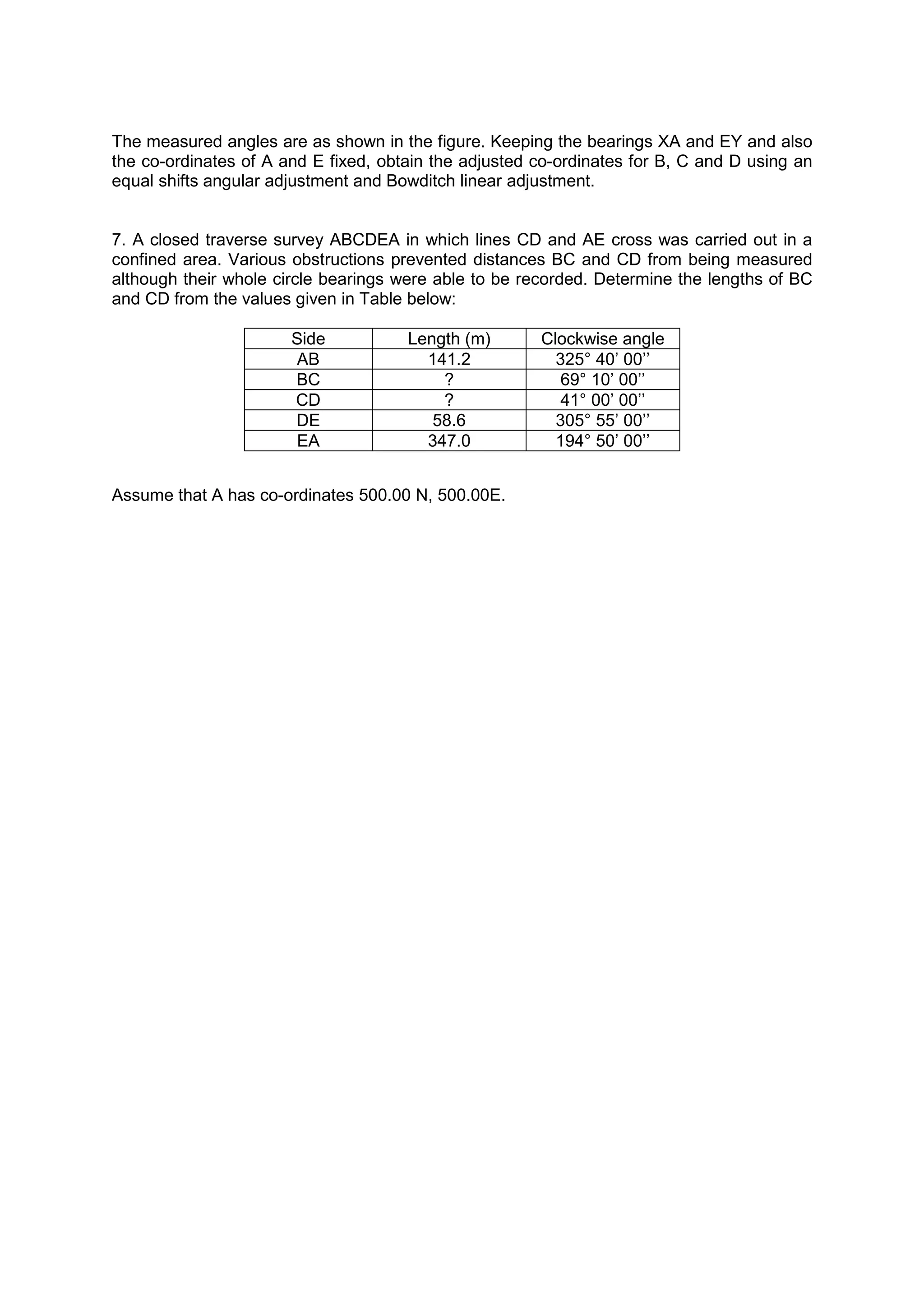 s2 5 tutorial traversing - compass rule and transit rule | PDF