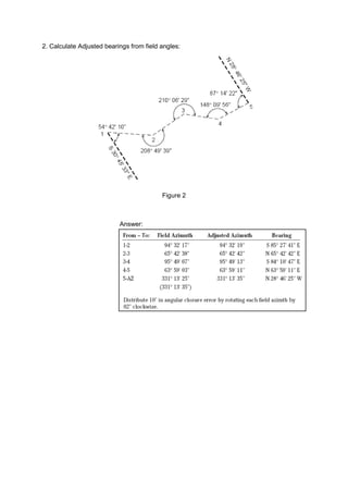 s2 5 tutorial traversing - compass rule and transit rule | PDF