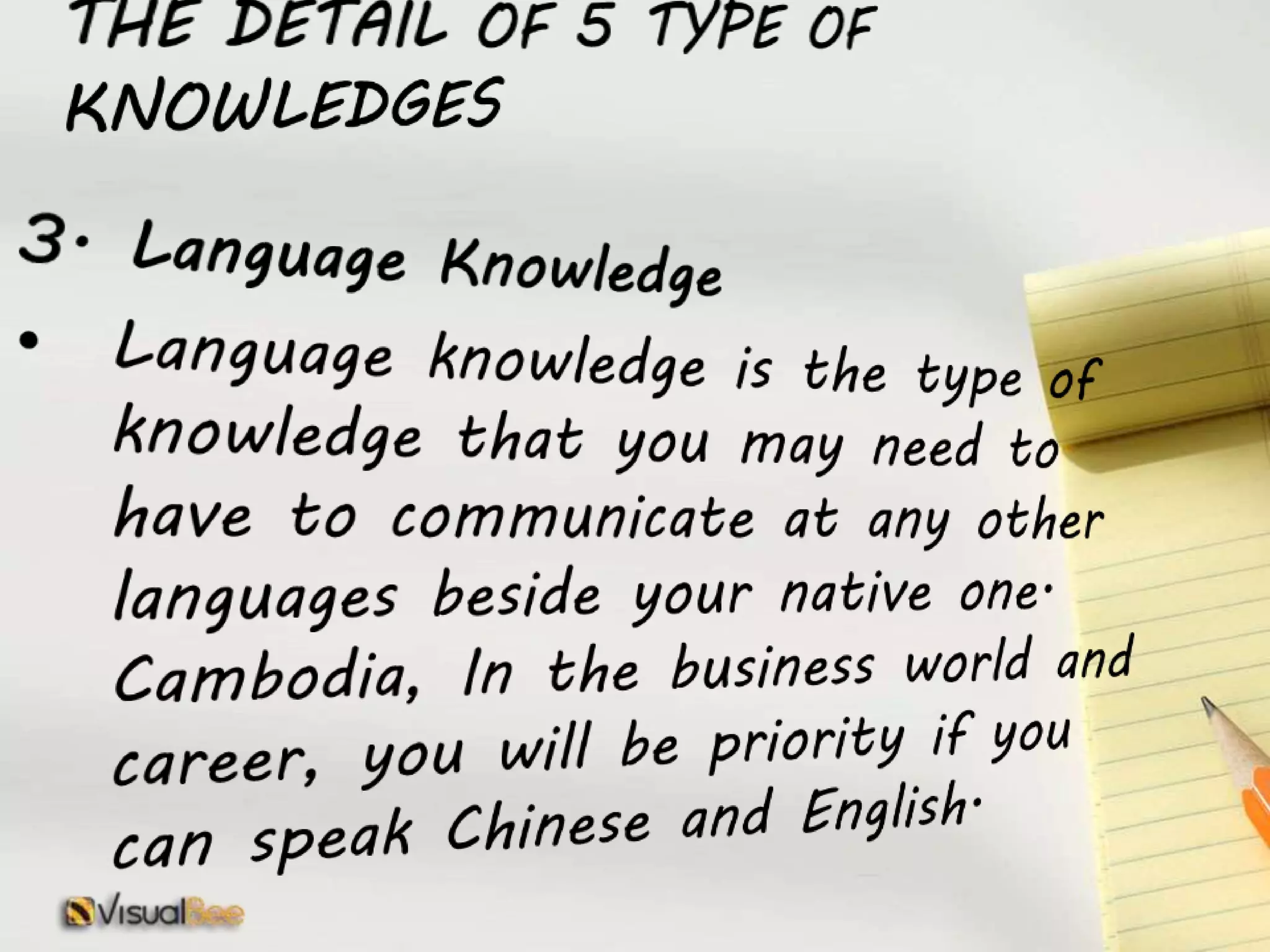 5 type of knowledges english | PPTX