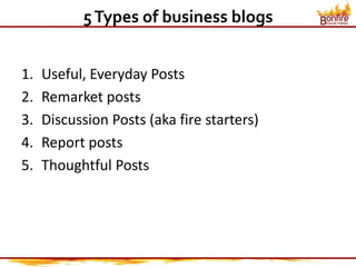 5 Types Of Blogs And Best Practices | PPT