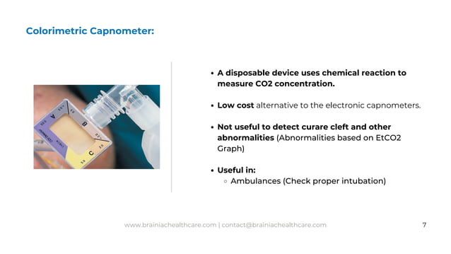 5 Types of Capnometers you should know about | PPT