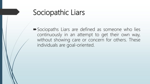 5 types of liars | PPTX