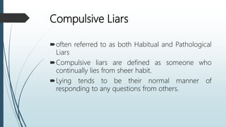 5 types of liars | PPTX